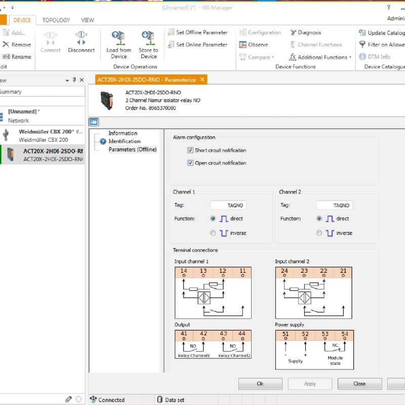 ACT20X-2HDI-2SDO-RNO-S | Pulse isolator with relay output